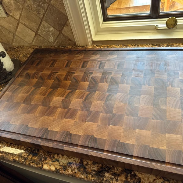 Personalised Maple End Grain Cutting Board, Custom Butcher Block ...