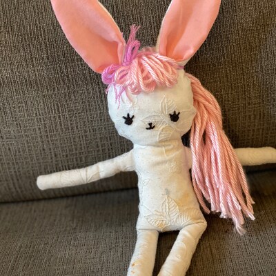 Fabric Bunnies With Clothes Pattern and Instructions english - Etsy