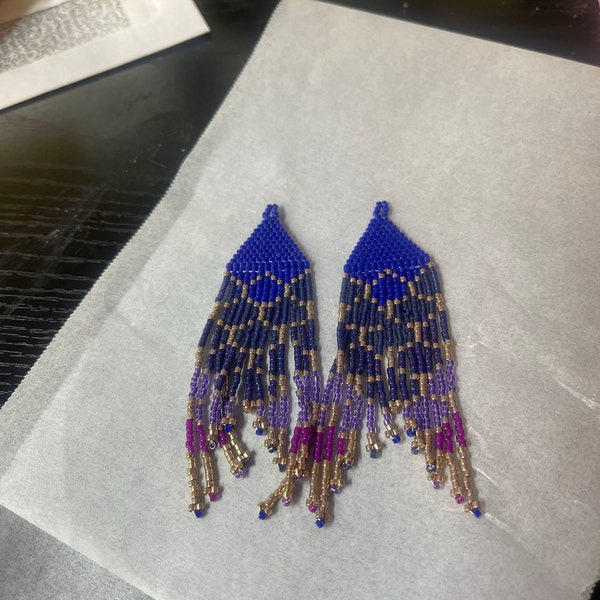 Mermaid Tail Bead Earring Pattern, Seed Bead Pattern for Mermaid ...