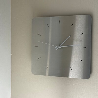 Modern Wall Clock Square, Wall Clock Unique, Contemporary Wall Clock - Etsy