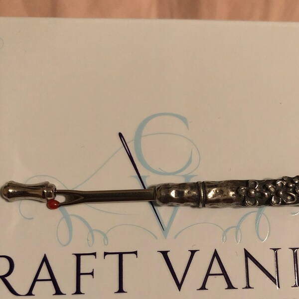 Floral Seam Ripper - Small Victorian Seam Ripper With Pewter Floral ...