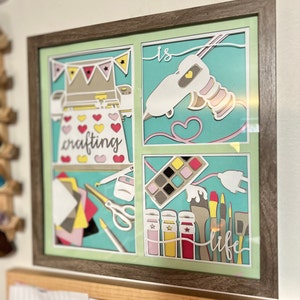 3D Layered Crafting SVG EPS, Create Crafter Shadow Box, Create 3D Svg ...