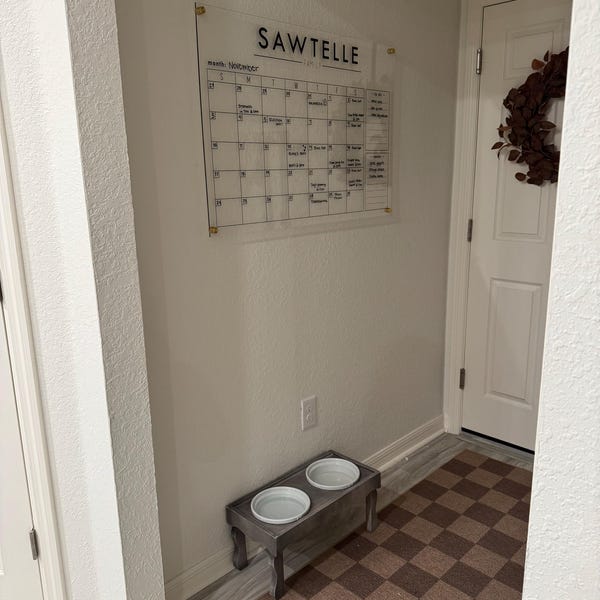 Visual Schedule for Kids on Clear Acrylic Magnetic for Fridge Daily ...