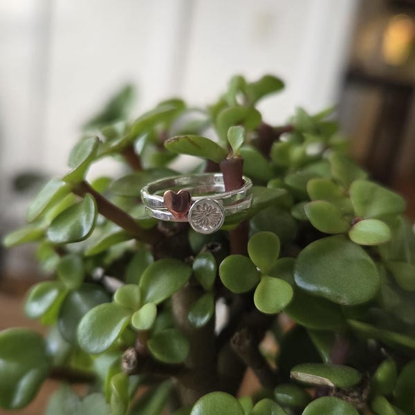 Little Copper Tree Ring, Pine Tree Ring, Copper Pine Tree, Womens Stack ...