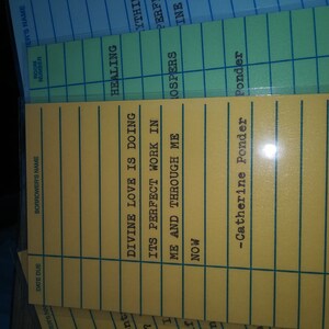 Jane Austen Quote Hand Typed on Library Due Date Card I Come - Etsy