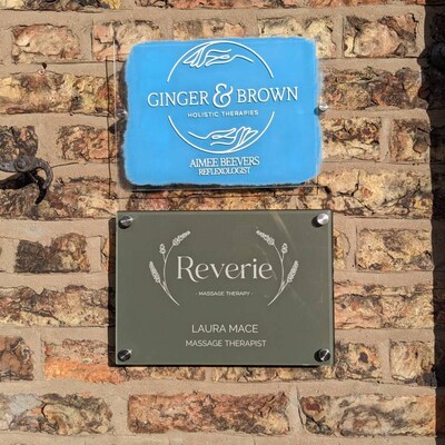 Acrylic Business Plaque Modern Printed Sign - Etsy UK