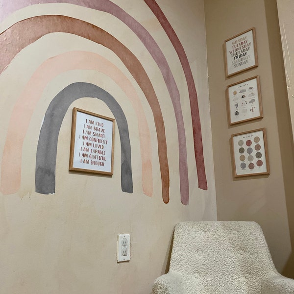 Set of Educational Posters, 8 Homeschool Prints, Montessori Classroom ...