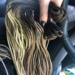 Wool Dreads Full Set DE Dreadlocks Extensions Double Ended | Etsy
