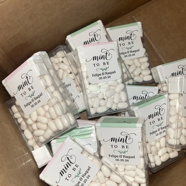 Personalized Tic Tac Labels - Mint to Be Wedding Favors Labels Stickers ...