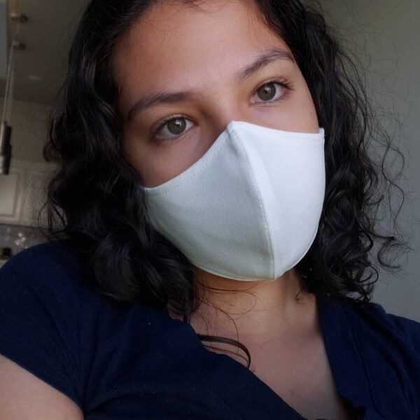 Classic Chic White - Reusable, Washable, Fitted Contour, Fabric Solid ...