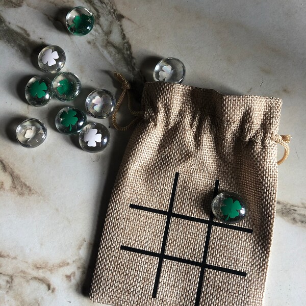 Shamrock Tic Tac Toe Game: St. Patrick's Day Theme - Etsy