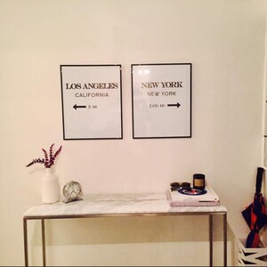 LA Print NYC Art Print Extra Large Art Home Decor Old City - Etsy