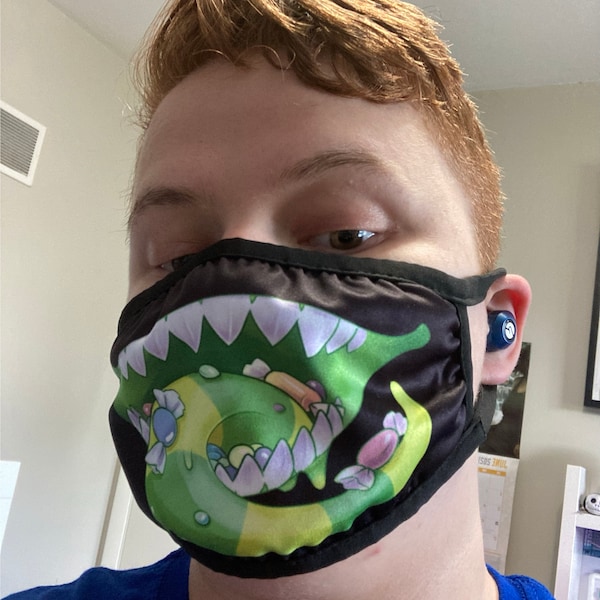 Candy Monster Creepy Cute Dust Face Mask With Filter Pocket - Etsy