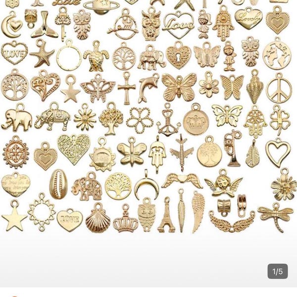 Wholesale Random Charm Mystery Lot Mix.jewelry Making Kit,,jewelry ...