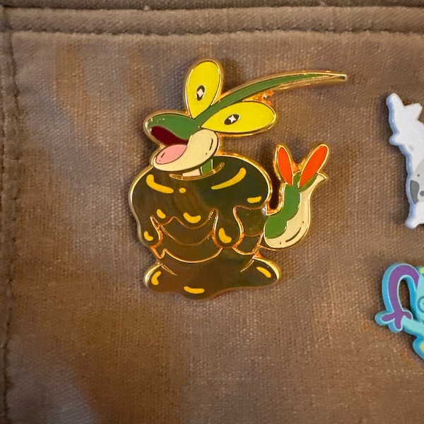 Kitakamimon | Dipplin Chrome Enamel Pin - Etsy