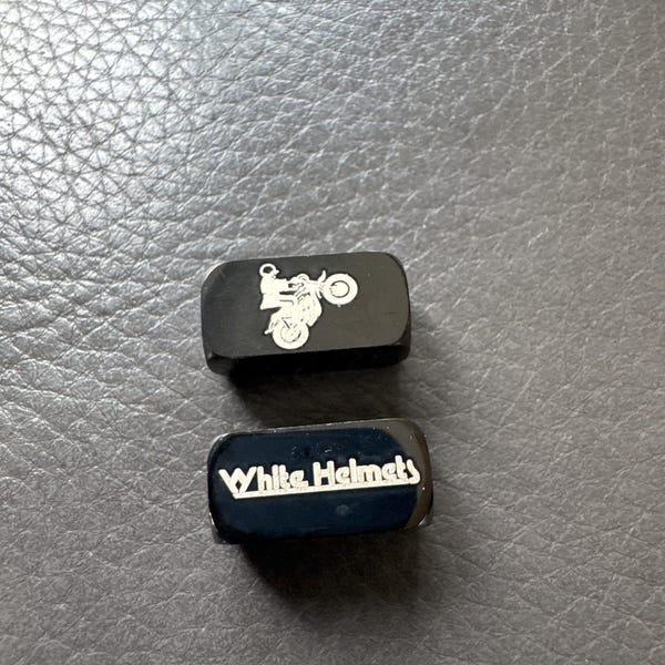 Customized Cylindrical Stainless Steel Engraved Laser Logo Charm Beads ...