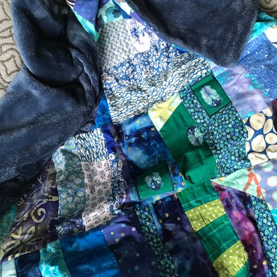 Cyanotype Garden Quilt - Etsy