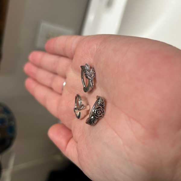 316L Surgical Steel Ear Cartilage Helix Tragus Stud Earring Ring ...