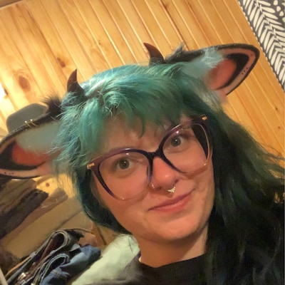 Devil Cow Ears Cow Ears and Horns, Cow Petplay Set Animal Ear Anime ...