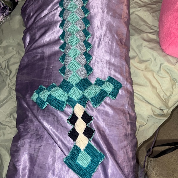 Minecraft Sword Crochet PDF Pattern - Etsy