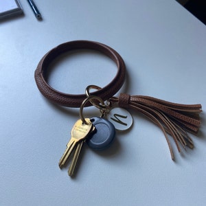 Wristlet Keychain Personalized Key Ring Bangle | Etsy