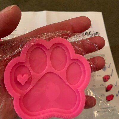 Dog Paw Mold, Shiny Mold, Silicone Molds for Epoxy Crafts, Resin Craft ...