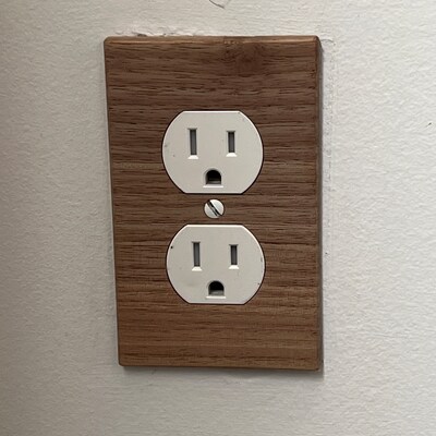 Modern Wood Wall Outlet Switch Cover Plate - Etsy
