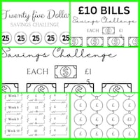 20K, 40k Money Saving Challenge Printable, 20000,40000 Couple Savings ...