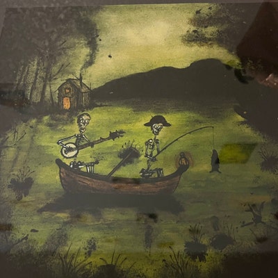 10x10 PHYSICAL PRINT Swamp Skeletons Print on Enhanced Matte Paper - Etsy