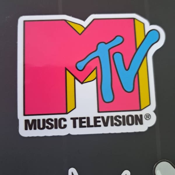 MTV Sticker | Neon Sticker | Music Sticker | Retro Sticker | Fun ...
