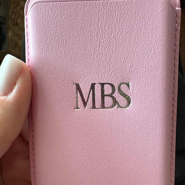 Personalized Magsafe Wallet, Custom Embossed Magsafe Wallet, Monogram ...