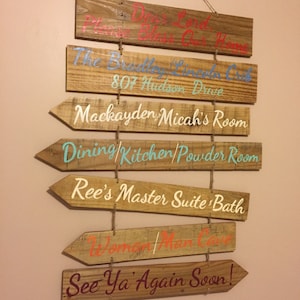 Event Signage. Wood Direction Sign for Party Decor. Rustic. - Etsy