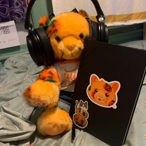 Batrick the Bat Sticker - Halloween Sticker - Cute Bat Character Decal ...