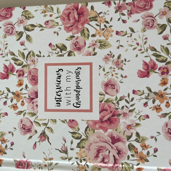 Rose Floral Grandparents Memory Book - Etsy
