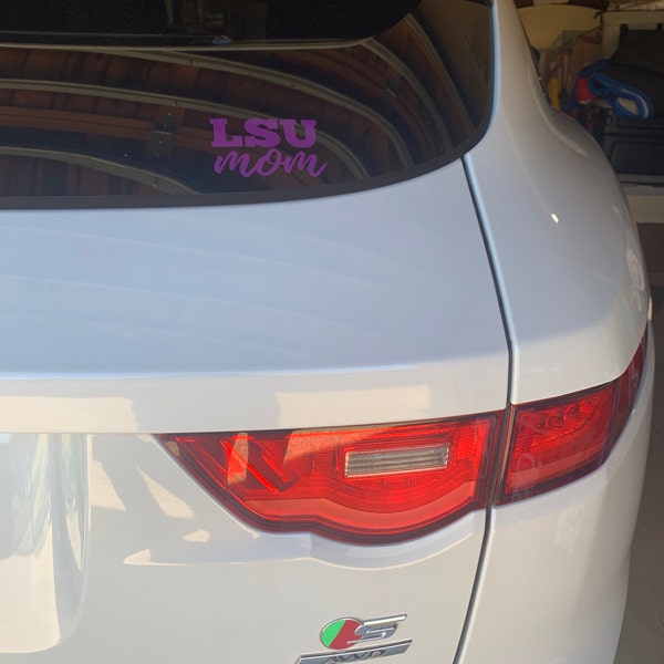 Customizable College/university Abbreviation Mom Car Decal | Sticker ...