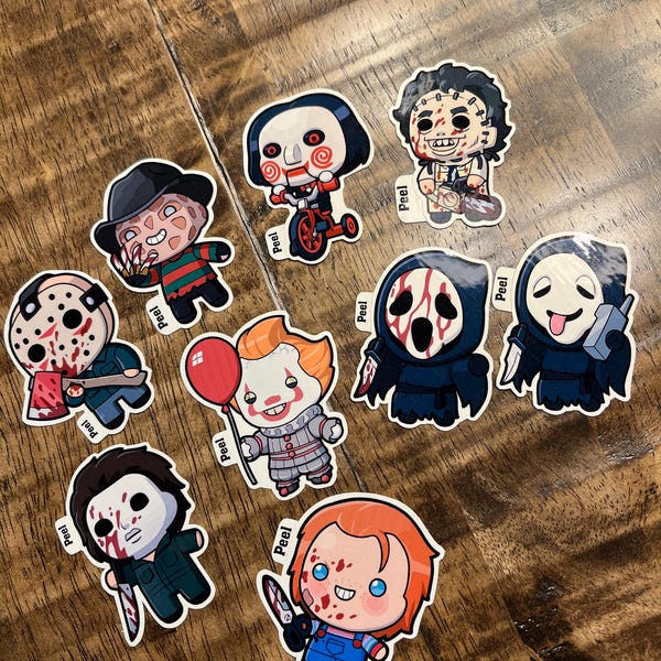 Horror Movie Sticker, CUTE, Die Cut - Etsy