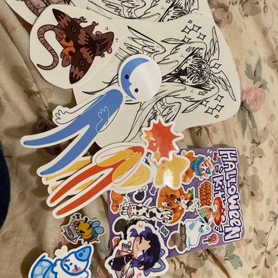 Minimalistic Space People Waterproof Stickers - Etsy