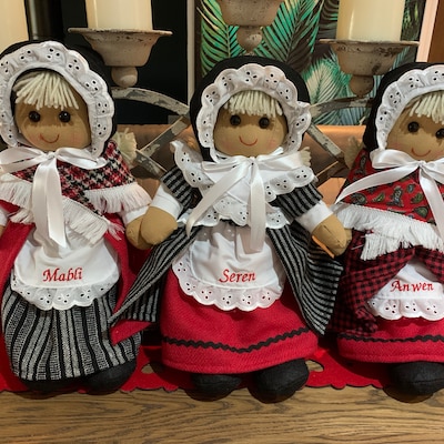 Welsh Lady Doll, St Davids Day Rag Doll Can Be Personalised ...