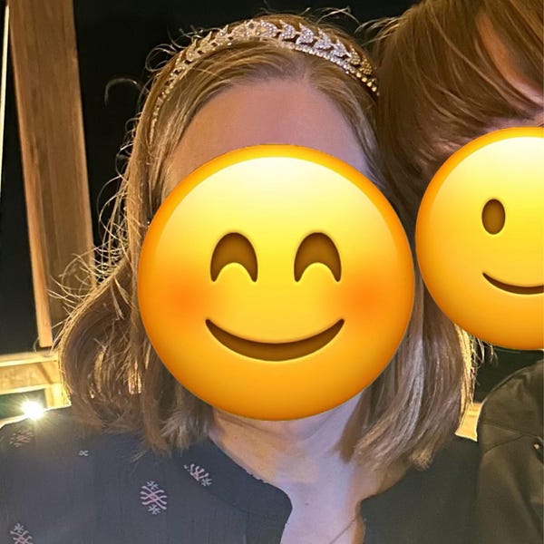 Fiona's Tiara in Gold Color Metal & Clear Crystal Faux Diamond Details ...