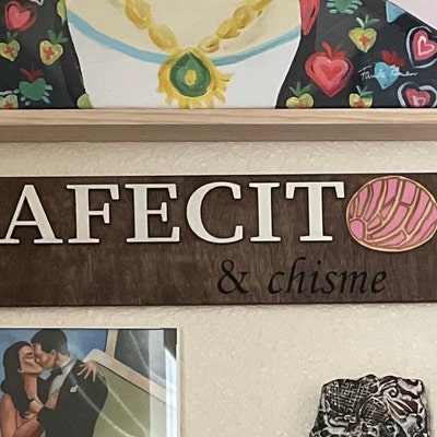 Cafecito Coffee Bar Sign Kitchen Decor Latin Inspired Spanglish Cafe ...