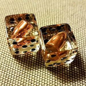 9mm Pair of Loaded Dice - Taking the Phrase to A Literal Sense! - One ...