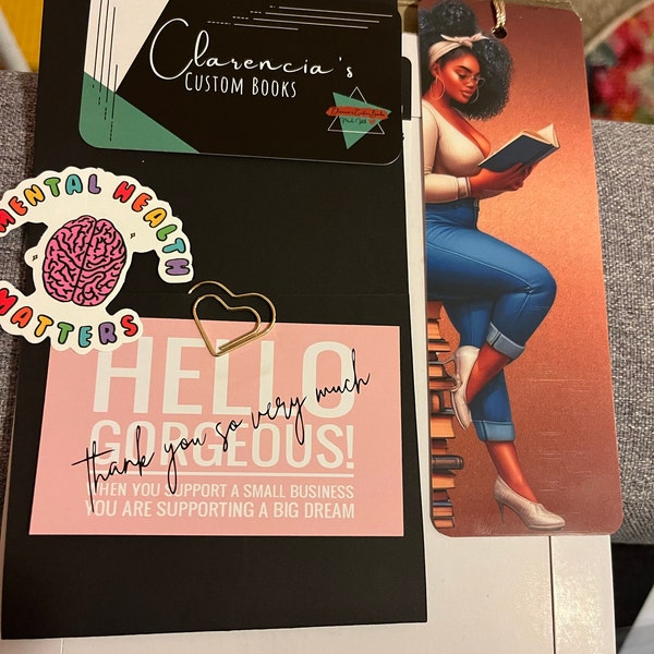 Fashionable Reading Bookmarks - African American Women, Handmade Art ...