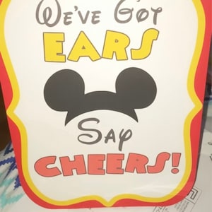 Mickey Mouse Birthday Sign, Thanks for Stoppin by See Ya Real Soon ...