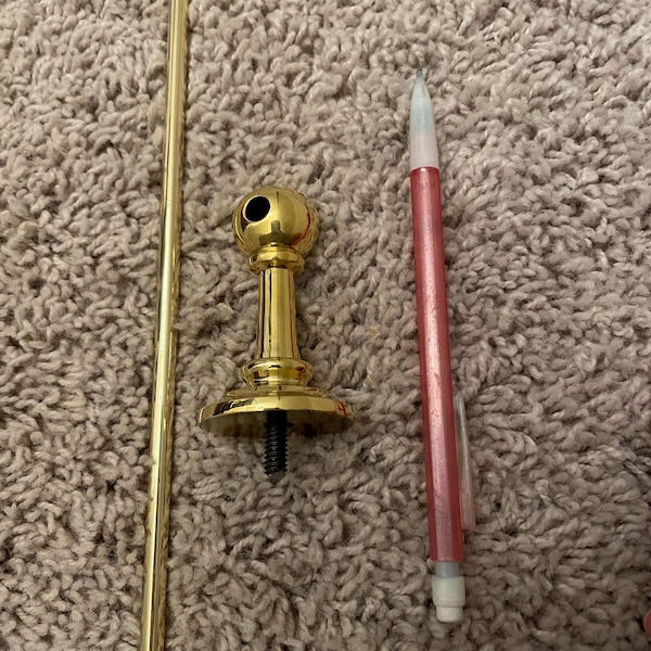 Antique Unlacquered Brass Gallery Rail - Etsy