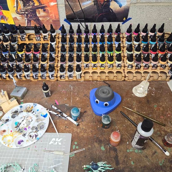 Paint Rack - 31mm - Monument Hobbies Pro Acryl 22ml Bottles - Etsy