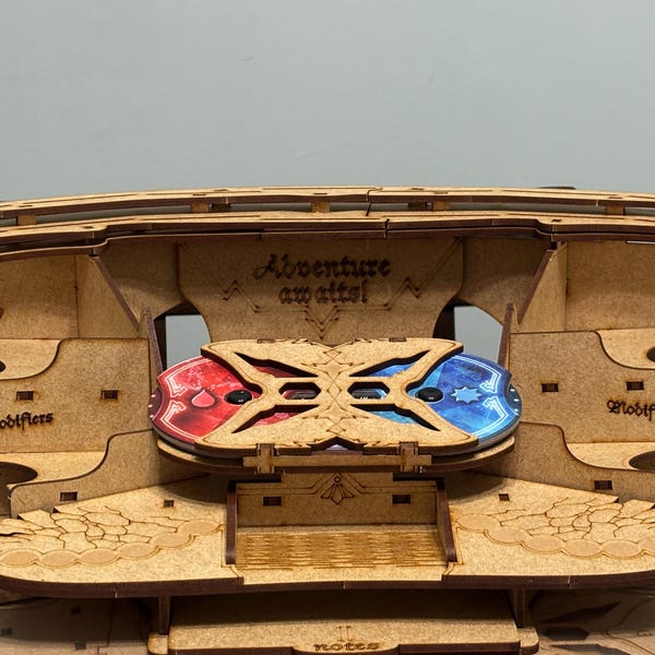 Elemental Card Deck Box, MTG Card Storage, Custom Deck Box, Wooden Deck ...