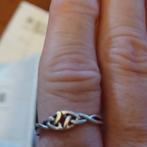 Irish Serch Bythol Ring Sterling Silver Celtic Triquetra Knot Ring ...