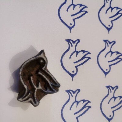 Sea Shell Spiral Wood Stamp Hand Carved Fabric Textile Indian - Etsy