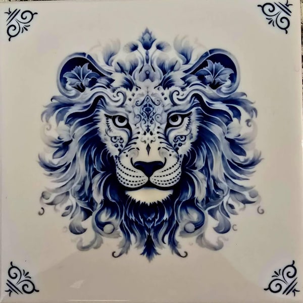 Delft Blue Ceramic Tile: Darth Vader Star Wars | Modern Dutch Design ...