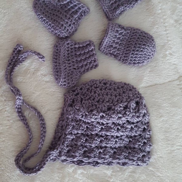 Crochet Pattern for Victorian Baby Bonnet Hat | 5 Sizes | Crochet Baby ...